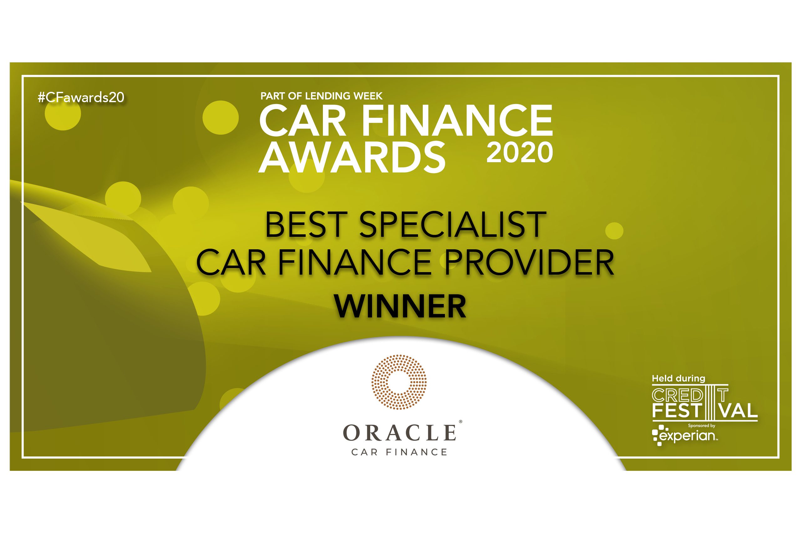 Oracle Finance named 'Best Specialist Car Finance Provider' - Oracle ...